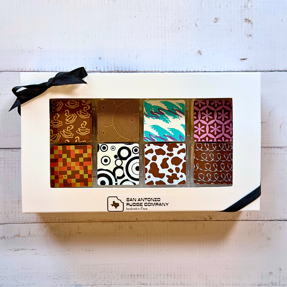 8 Piece Fudge Truffle Sampler Gift Box – San Antonio Fudge Co.