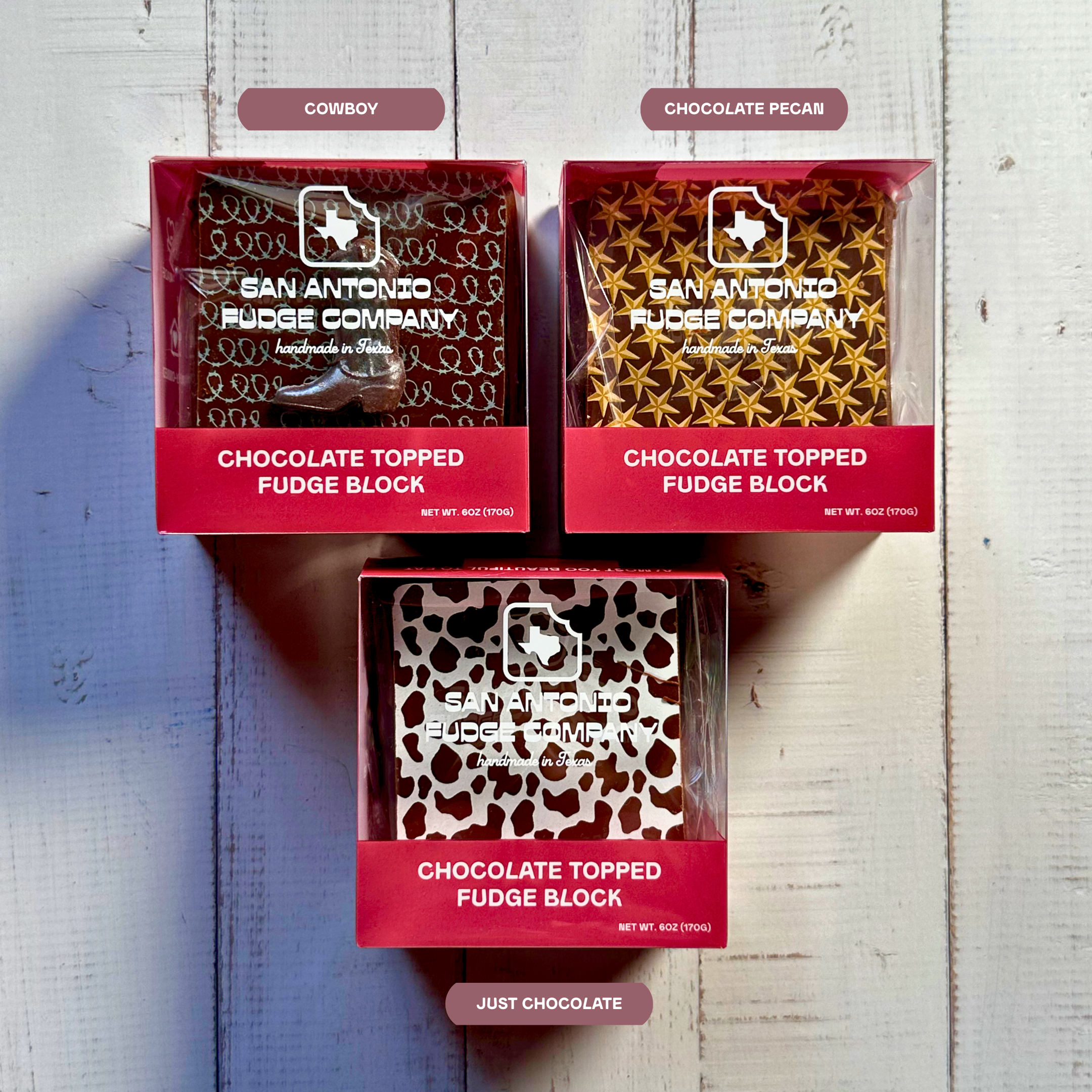 The Texas Trio – San Antonio Fudge Co.